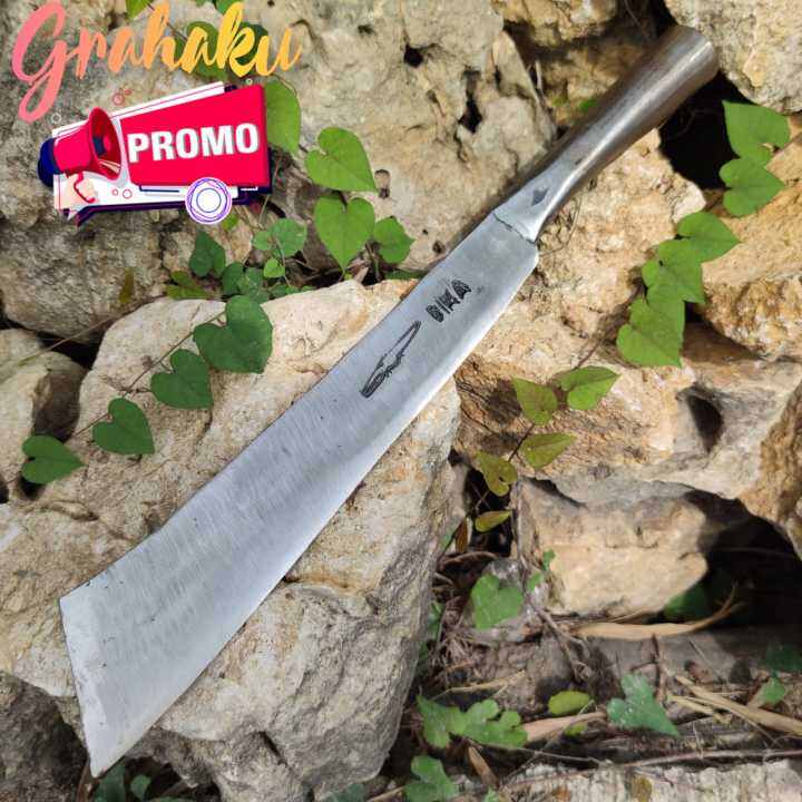 Golok Potong Kayu Dan Bambu Super Tajam Baja Putih Kualitas Terbaik ...
