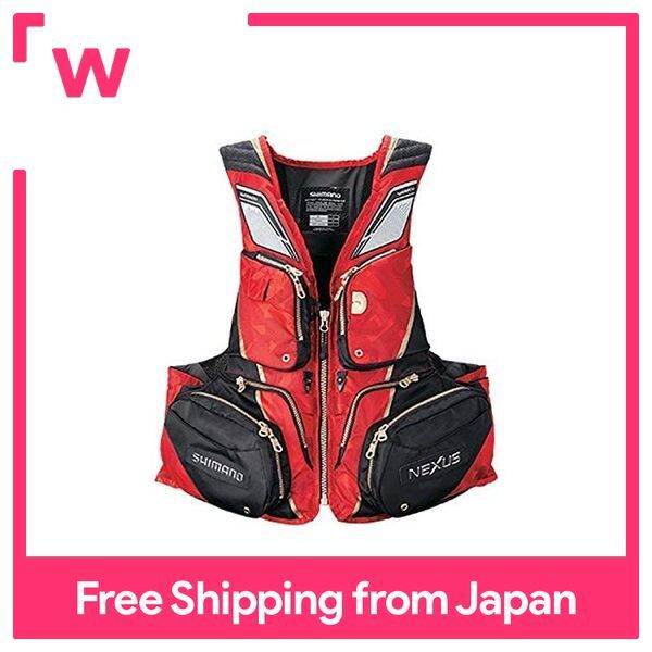 SHIMANO Life Jacket Life Jacket NEXUS/Floating Vest EX Red L VF-121T ...