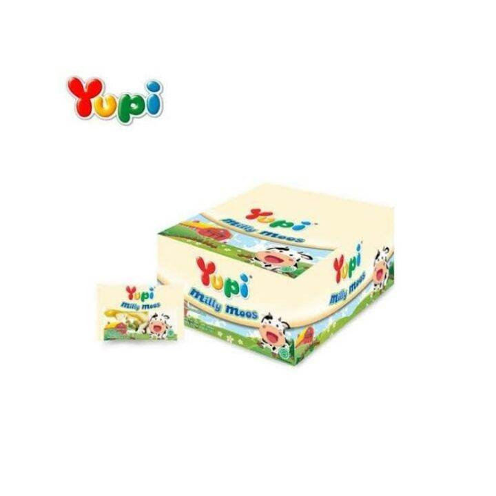 Permen Gummy Yupi Milky Moo (1 box 24 pcs) permen enak dan murah ...