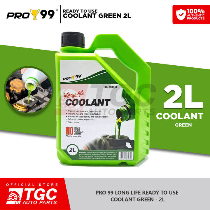 Pro-99 Coolant / Ready to use coolant / Long life coolant Anti-freeze / Coolant green / Coolant ...