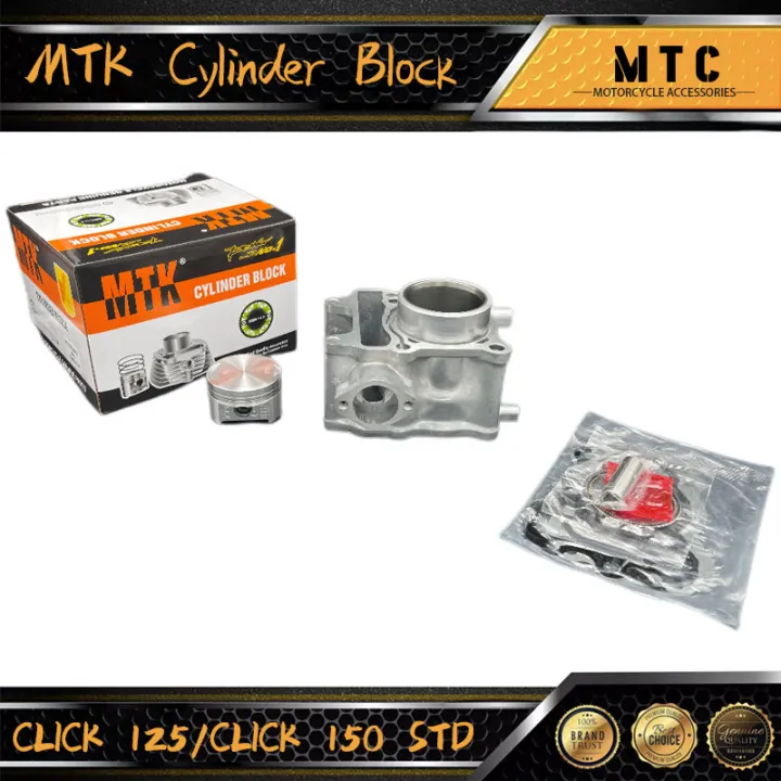 MTK Cylinder Block Set CLICK 125 52.4MM STD/MTK Cylinder Block Set ...