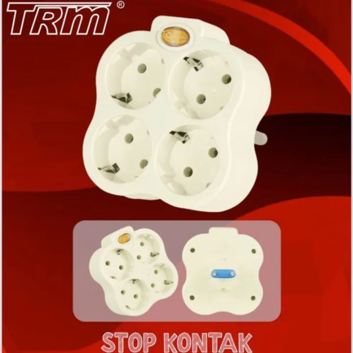 Steker T Arde Stop Kontak 4 in1 Saklar TRM TK 002 041Sk Steker Cabang | Lazada Indonesia