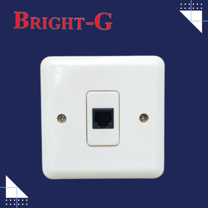 Socket Telepon Dinding Colokan telepon Inbow IB Merk Bright-G BG-810 ...