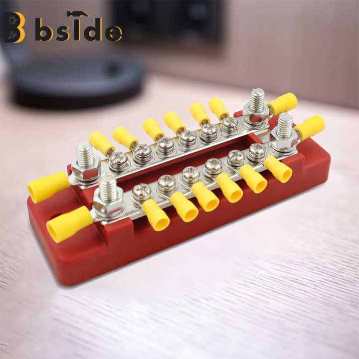 [Bside Tool Store] Busbar Terminal Block 12-48V Busbar Connection Fire ...