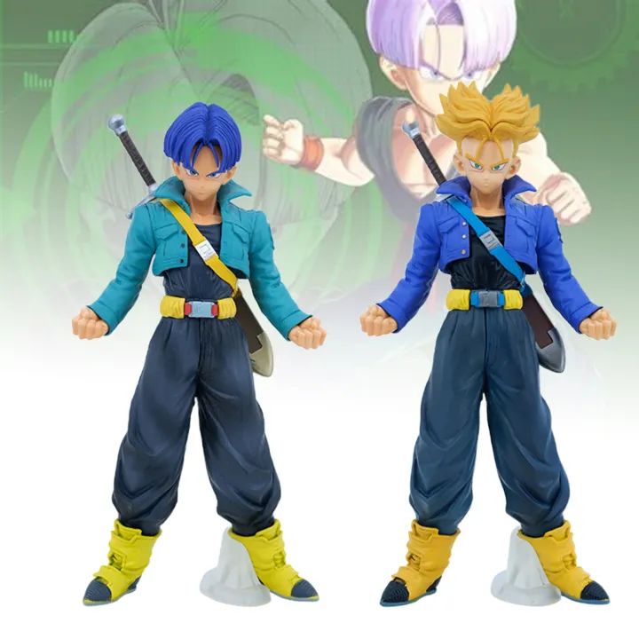 Microgood Dragon Ball รูปยืนท่าทาง PVC การ์ตูนหัตถกรรมรุ่น Hobby Collection สีฟ้า/สีเหลืองอะนิเ ...