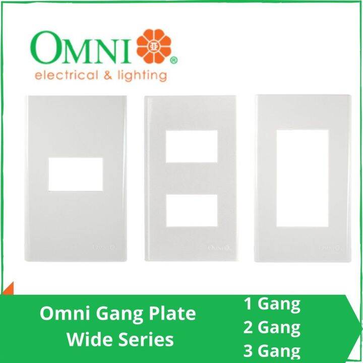 Omni wide series plate 1gang/2gang/3gang | Lazada PH