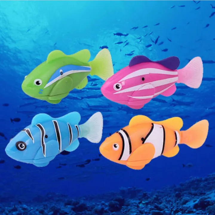 FOO Swimming Robot Fish Activated in Water Magical Electronic Toy Kids ...
