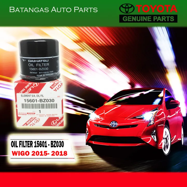 TOYOTA OIL FILTER FOR WIGO 2015 – 2018 PART NO. 15601-BZ030 | Lazada PH