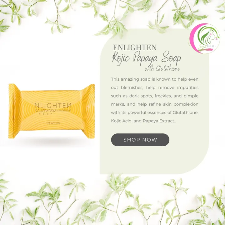 NLIGHTEN KOJIC PAPAYA SOAP W GLUTATHIONE | Lazada PH