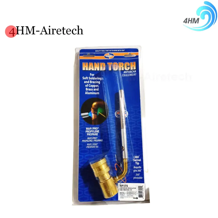 Uniweld Hand Torch RP3T5 Torch with LP Twister Tip for Soft Soldering ...