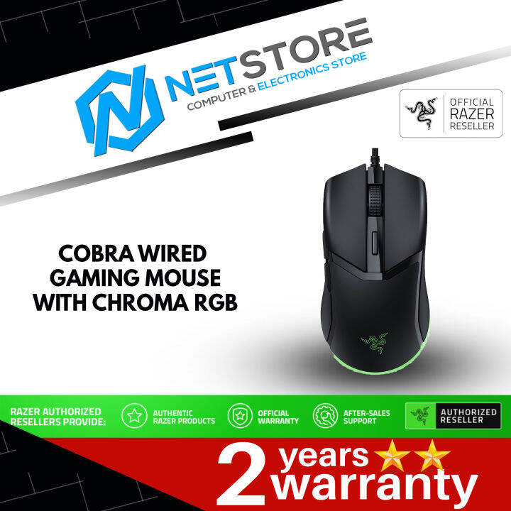 RAZER COBRA WIRED GAMING MOUSE WITH CHROMA RGB - RZ01-04650100-R3M1 ...