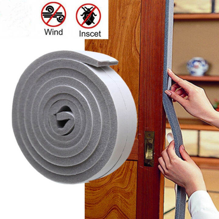 2m Self-adhesive Door and Window Sealing Strip Sound Insulation Sponge ...