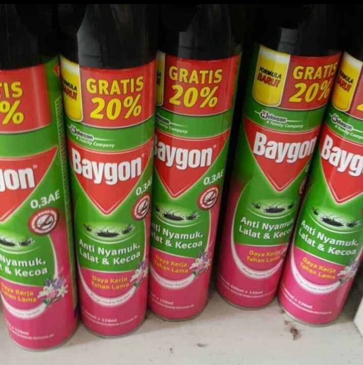 BAYGON Aerosol Pink 600 ml Kaleng | Lazada Indonesia