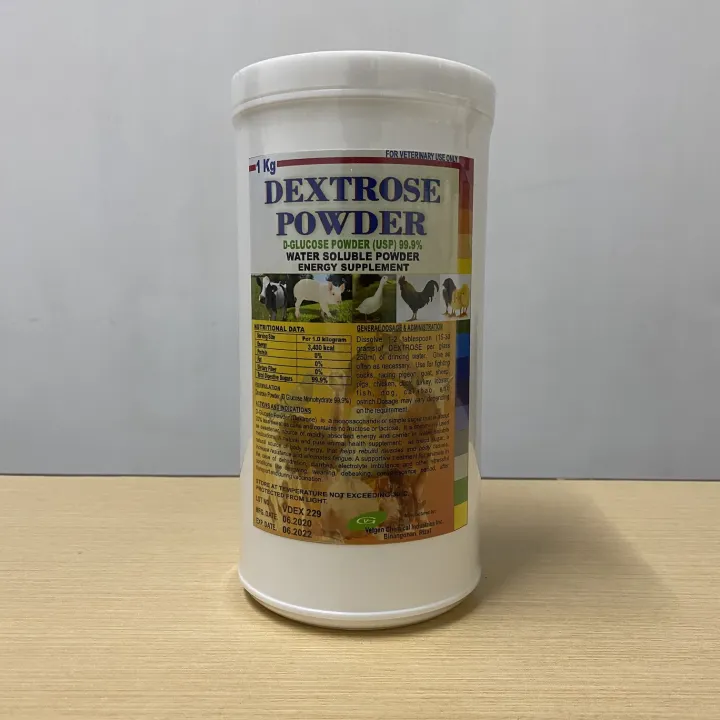DEXTROSE POWDER FOR ANIMALS | 1KG CANISTER| VETGEN | Lazada PH