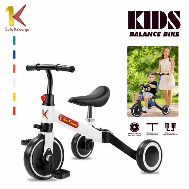 Satu Keluarga Sepeda Anak 3 Roda 2In1 M97 Sepeda Keseimbangan Anak ...