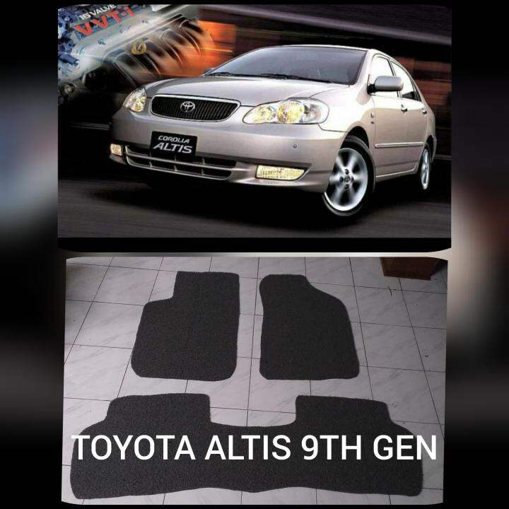 Toyota Corolla Altis 2002-2007 9th gen nomad rubber car mat no piping ...