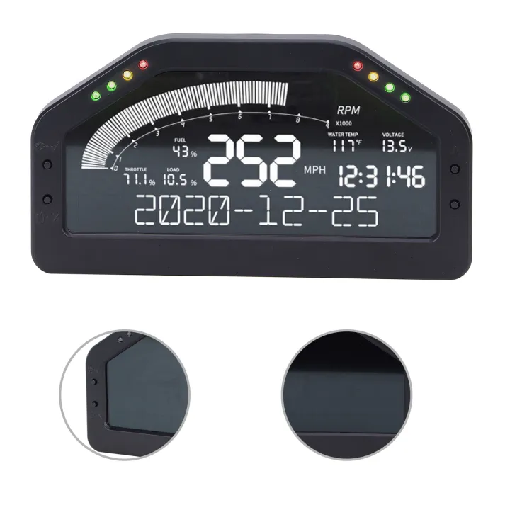 Dashboard Race Display SINCO TECH Dash Race Display LCD 8 LED Light ...