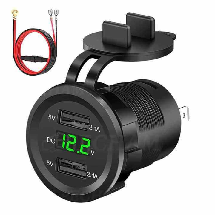 usb charger motor waterproof cas hp di motor with display voltmeter ...