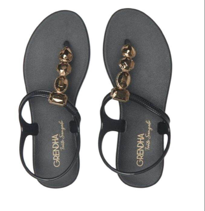 Grendha Is Glamour Sand Ad Black Bronze Women's Sandals | Lazada PH