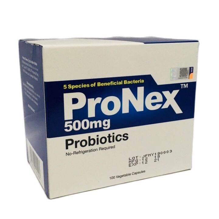 ProNex 500mg Probiotics (100 vegetable capsules) Exp: 31/05/2024 | Lazada