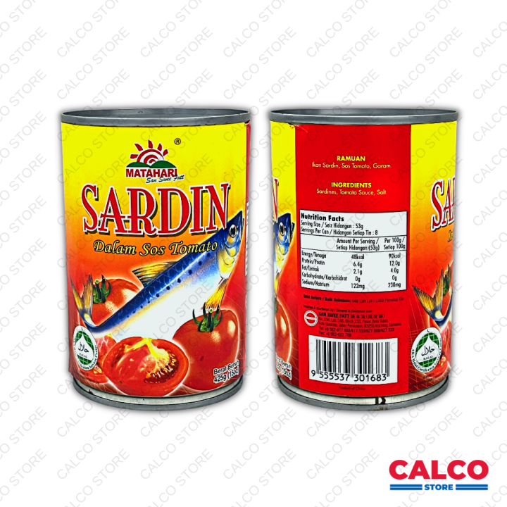 425g Matahari Sardines In Tomato Sauce Sardin Dalam Sos Tomato 太阳牌沙丁鱼罐头 ...