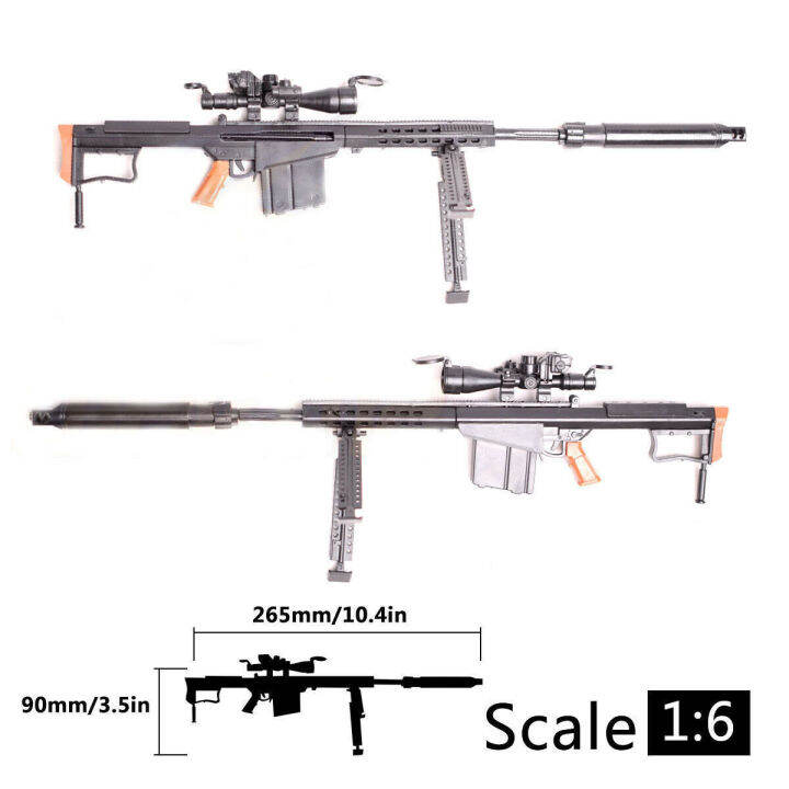 1:6 M82A1 Barrett Sniper Rifle Assembling Toy Gun Model Asse | Lazada PH