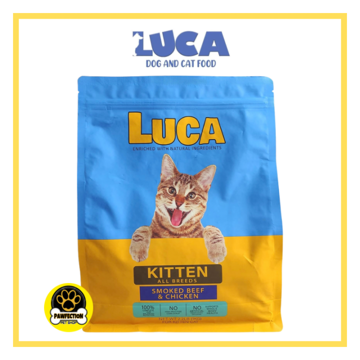 LUCA KITTEN FOOD FOR ALL BREEDS (Smoked Beef & Chicken) 1KG ORIG ...