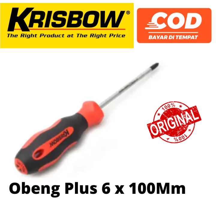 Obeng Krisbow Obeng Plus 6x150 Mm Krisbow Original | Lazada Indonesia