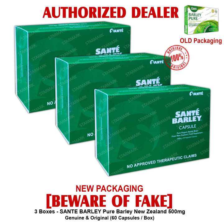 Sante Barley Capsule Pure Barley New Zealand 60 Capsules x 500mg per ...