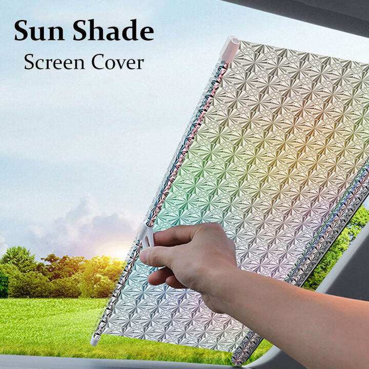 Universal Rollback Car Truck Retractable Window Sun Shade Screen Cover ...