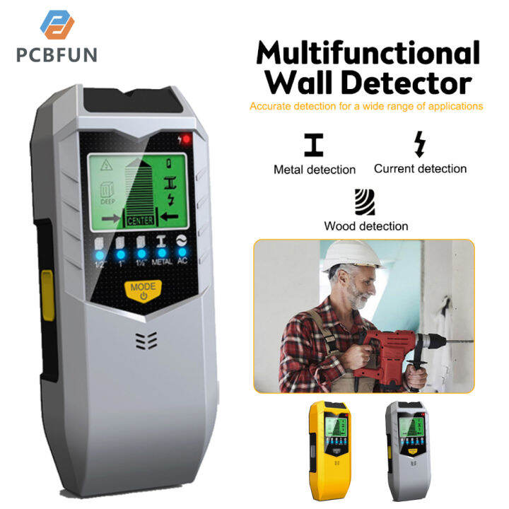 Wall metal detector pcbfun 5 in 1 Multifunctional LCD Digital Wall ...