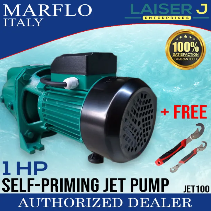 Marflo Italy Self Priming Jet 1HP JET100 with Snap and Grip •HEAVY DUTY ...
