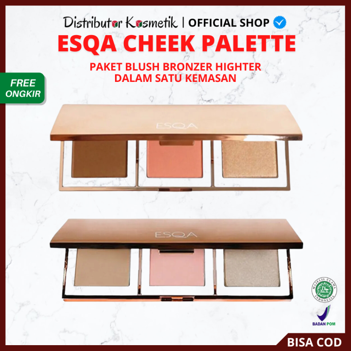 [ FREE GIFT ] ESQA Trio Goddess Cheek Palette Athena Aphrodite - Palet ...