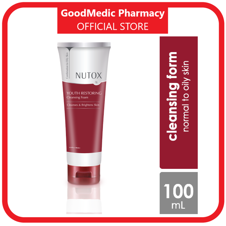NUTOX Youth Restoring Cleansing Foam 100ML Cleanses & Brightens Skin ...