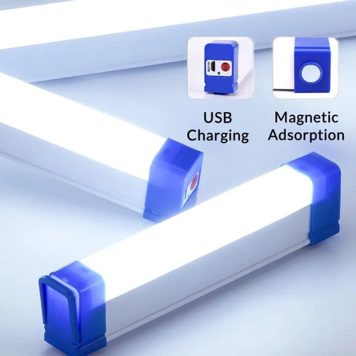 EMERGENCY USB LED TUBE LIGHT 100W ENERGY SAVING MAGNETIC PORTABLE NIGHT ...