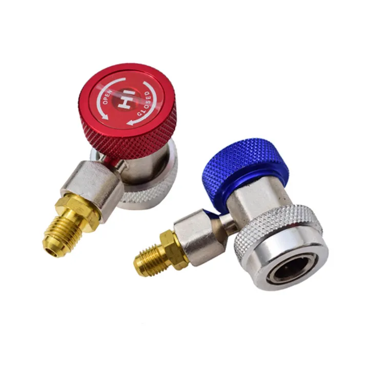 2 Piece Car 90 Grade Ac Air Conditioner High Low R134a Quick Coupling ...