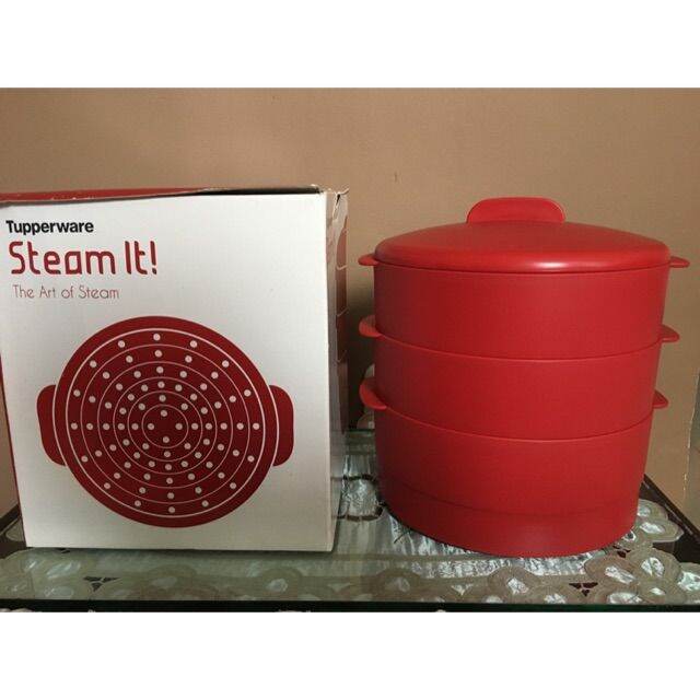 Tupperware Steam it 3 susun / alat kukus tupperware / pengukus | Lazada ...