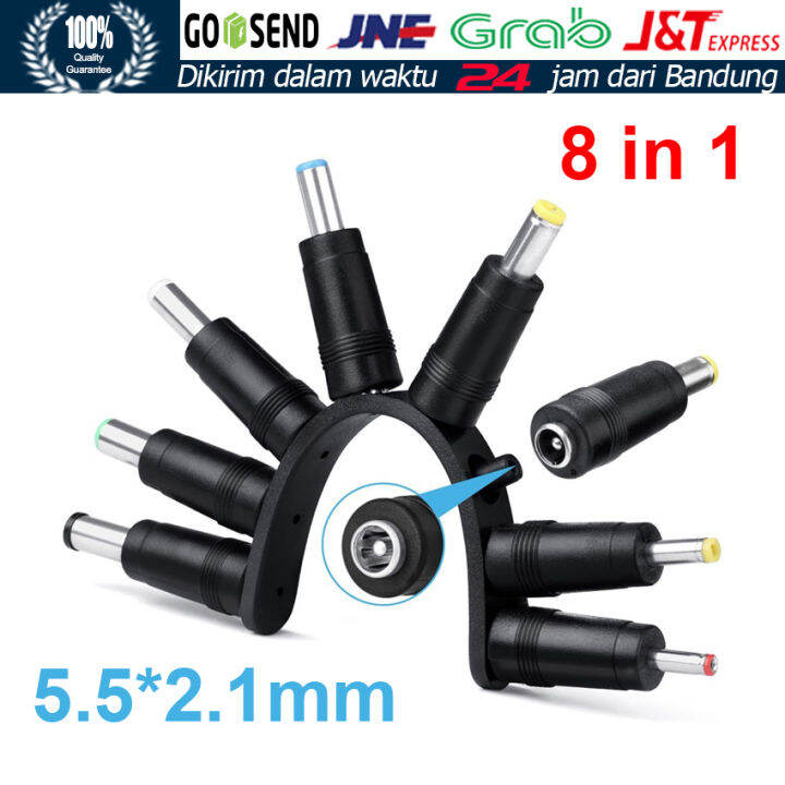 Super 8in1 Universal Jack DC Connector Jack PSU Power Supply Set batdc1 ...