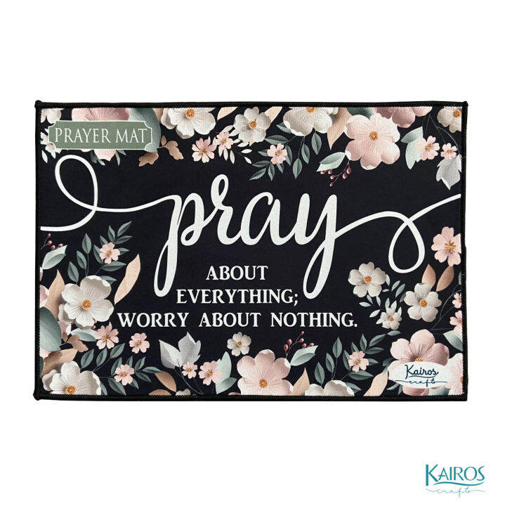 Prayer Mat, size 40 x 60 cm, 900 gsm with anti slip rubber back | Lazada PH