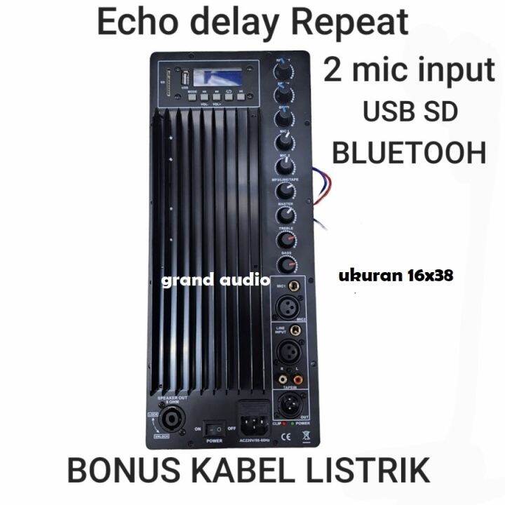 Power Kit Mesin Speaker Active Bluetooth Usb Sd 1000 Watt - 16 x 38 cm ...