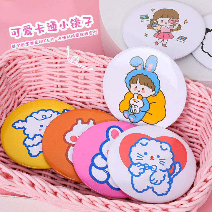 Mini Cute Mirror Small Pocket Handy Round Mini Mirror portable easy to ...