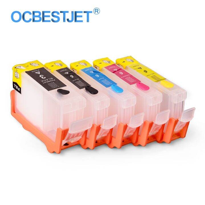 5Colors/Set BCI-3 CLI-6 Refillable Ink Cartridge With ARC Chip For ...