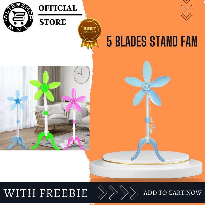 [FREE SHIPPING] Original 5 Blades Stand Fan Portable Stand Fan Foldable ...