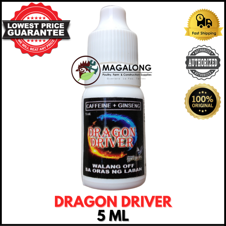 DRAGON DRIVER 5 ML DROPS (CAFFEINE+GINSENG+ATP) - BATTLECOCK | Lazada PH