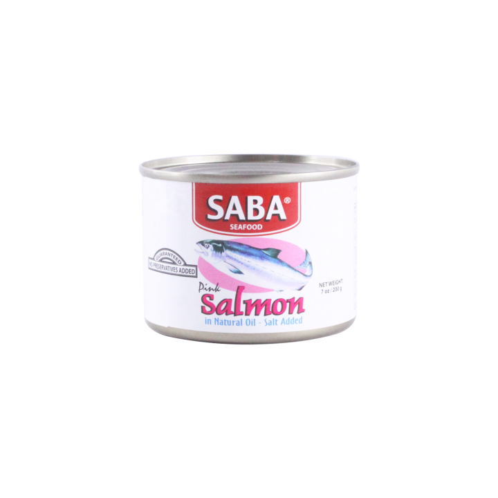 Saba Pink Salmon in Natural Oil Salt Added 200g / Premium Mackerel ...