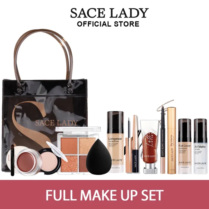 SACE LADY Face Makeup Set Daily Use Base Make Up Eyebrow Pencil ...