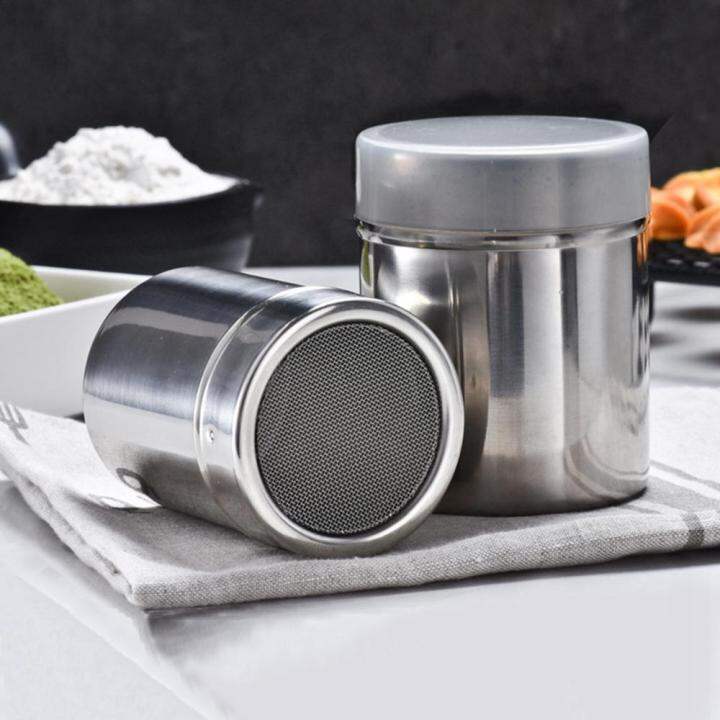 YEYUN Coffee Cinnamon Stainless Steel Cooking with Lid Mesh Spice Jar ...