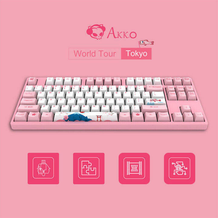 Bàn phím cơ AKKO 3087 v2 World Tour Tokyo [Mới, hàng chính hãng] | Lazada.vn