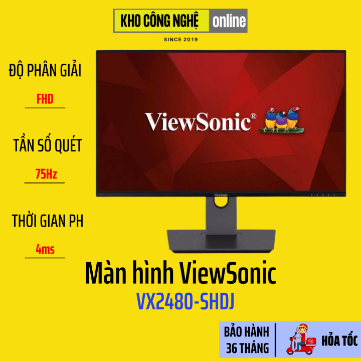 Màn hình ViewSonic VX2480-SHDJ Full HD, 24 inch, IPS, 75Hz (Hàng Chính ...