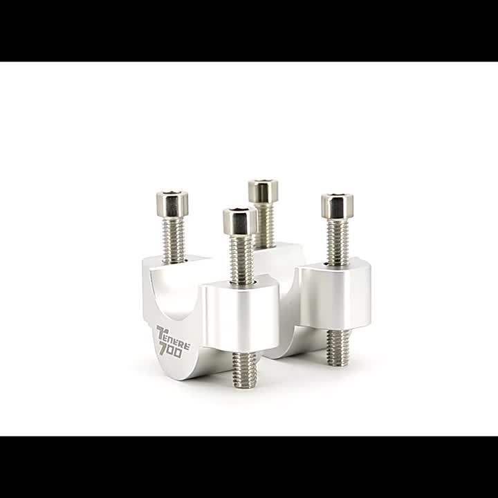 Motorcycle Handlebar Risers Clamp Mounting Clamp Mount Riser Clamps CNC ...